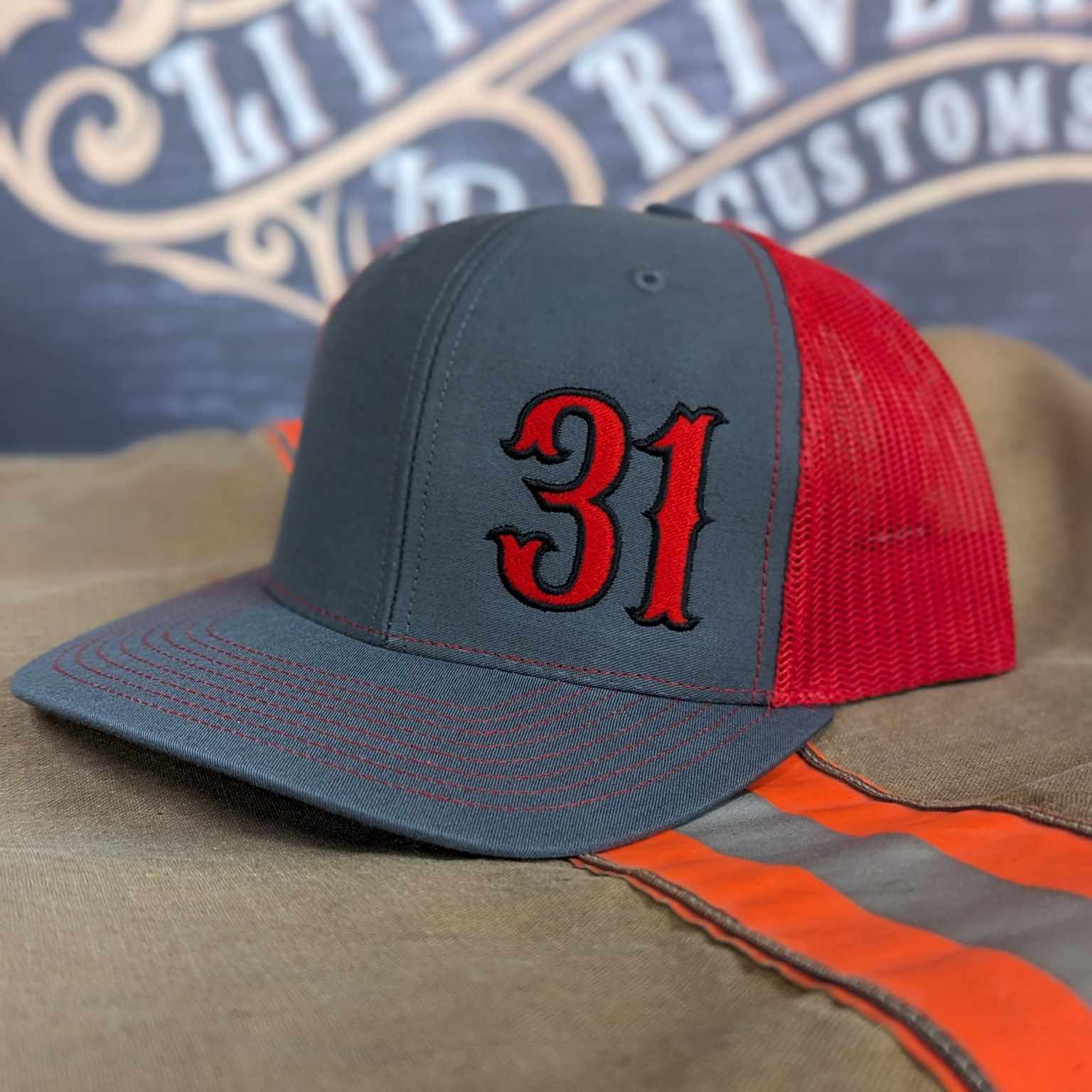 Custom Firefighter Embroidered hats - LittleRiverCustoms