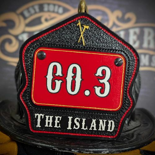 Custom Leather Passport Shield - LittleRiverCustoms
