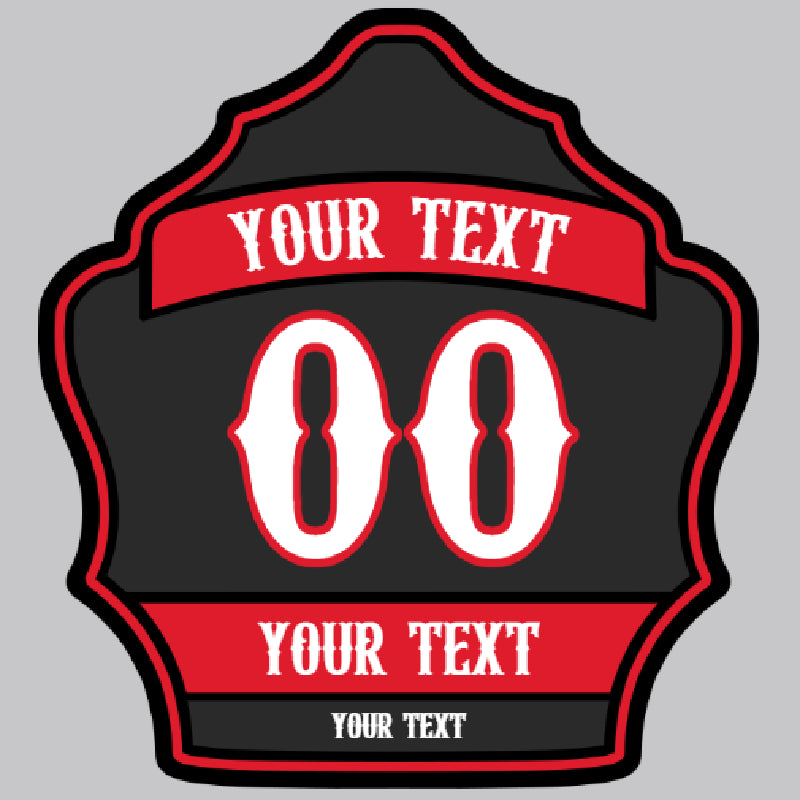 The Backdraft is a custom leather fire helmet shield that turns heads ...