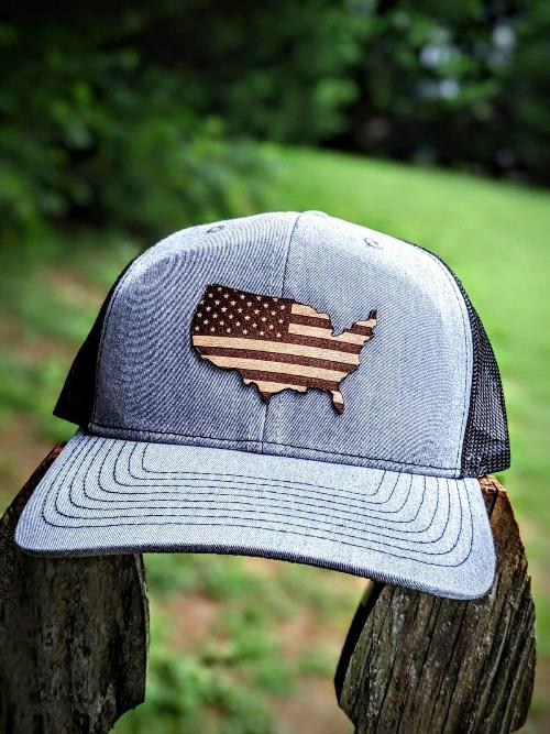 Old Glory Leather Patch Hat | LRC - LittleRiverCustoms